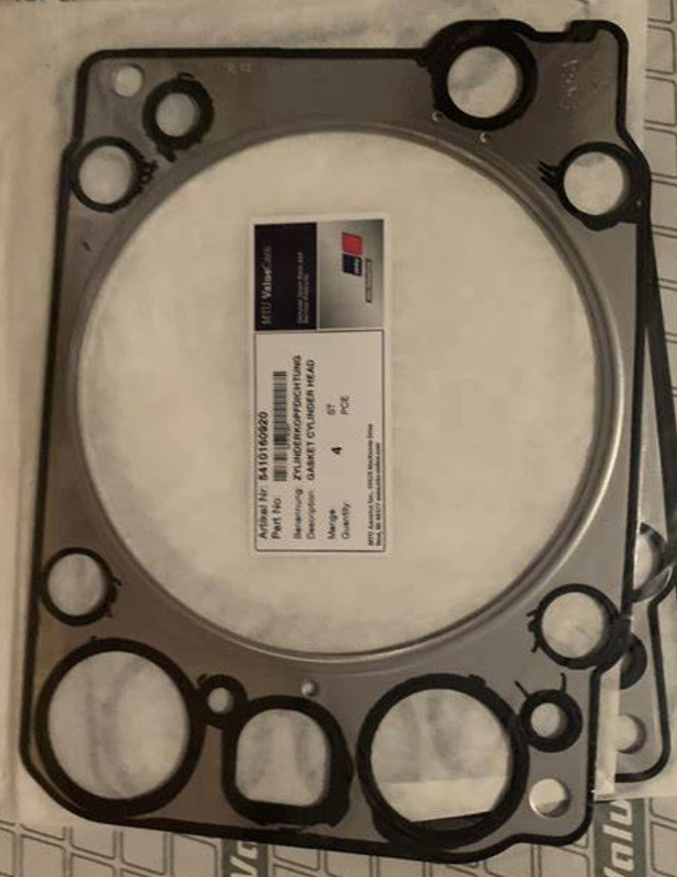 Germany MTU or Benz diesel engine parts, MTU engine cylinder gasket ...
